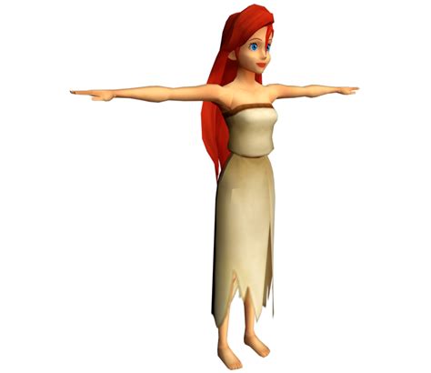 Ariel Makeshift Dress Kingdom Hearts Ii Playstation 2 The