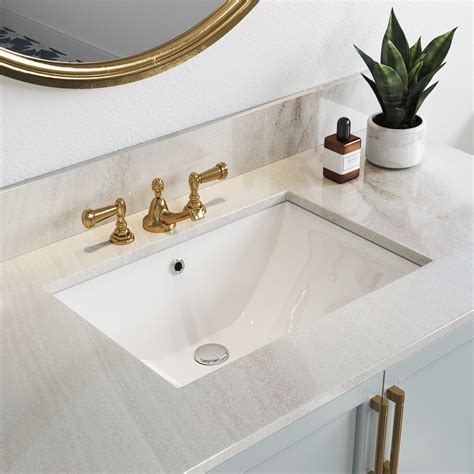 Horow 236 X 157 Rectangular Vitreous China Undermount Bathroom Sink