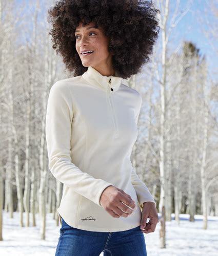 Custom Eddie Bauer® Ladies 12 Zip Microfleece Jacket