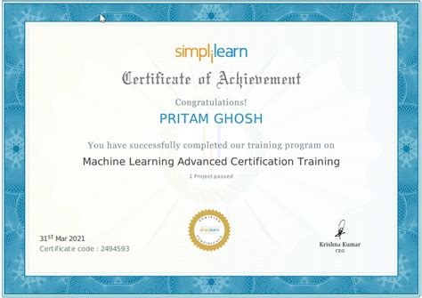 Pritam Ghosh On Linkedin Ml Mlcertified