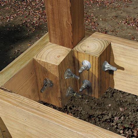 How To Attach Deck Railing Posts With FastenMaster Fine Homebuilding Deck Designs Backyard
