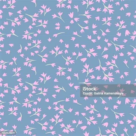 디티 플로럴 원활한 패턴 간단한 초원 야생 꽃 고립 평면 도면 만화 스타일의 작은 데이지 봄 자연 식물 배경 직물과 직물패션 디자인 0명에 대한 스톡 벡터 아트 및 기타