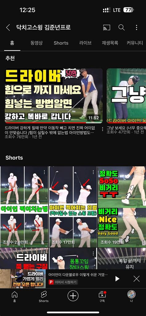 닥치고스윙 김준년프로 레슨권 양 당근 중고거래