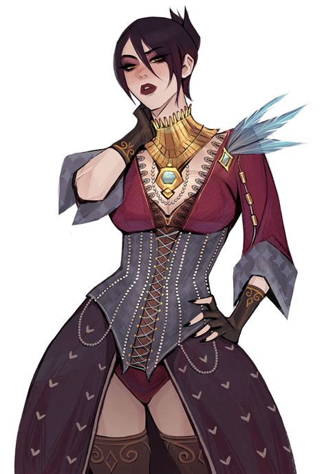 Morrigan Dragon Age And More Drawn By Ykshelter Danbooru