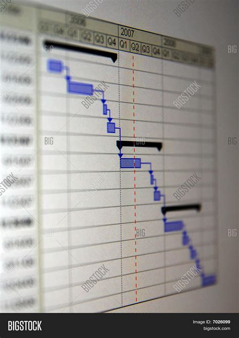 Gantt Chart Type Bar Image Photo Free Trial Bigstock