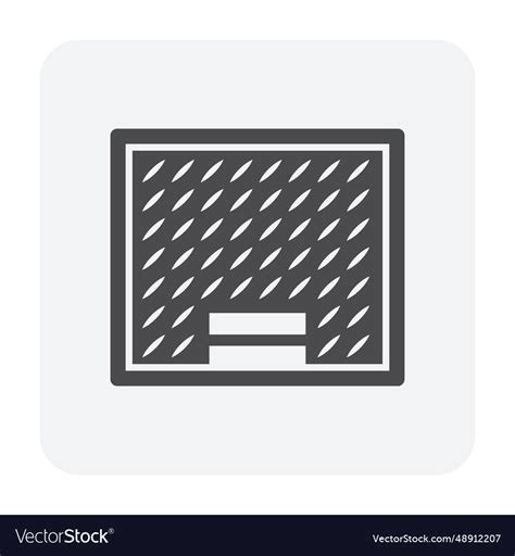 Concrete Gutter Cover Icon Royalty Free Vector Image