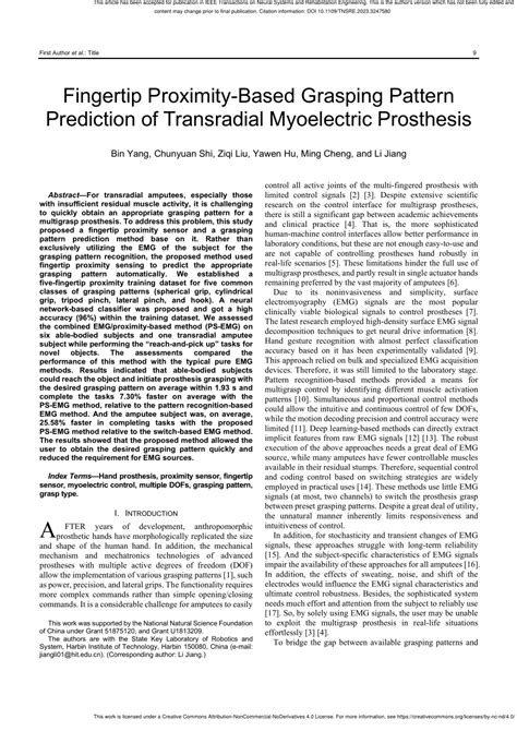 Pdf Fingertip Proximity Based Grasping Pattern Prediction Of Transradial Myoelectric Prosthesis
