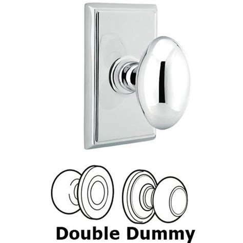 Brass Classic Hardware Collection Double Dummy Egg Door Knob With