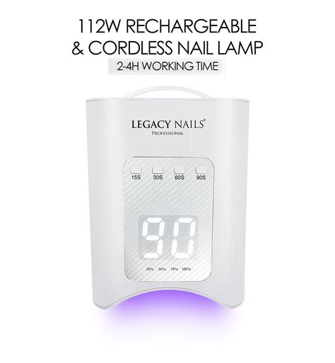 112w Rechargeable Cordless Nail Lamp For Nails Ultra Fast Powerful Lamp