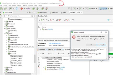 Not Able To Export Testsuite Report To Html Bugs Report Katalon Community