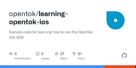 github opentok learning opentok ios sample code for learning how to use the opentok ios sdk