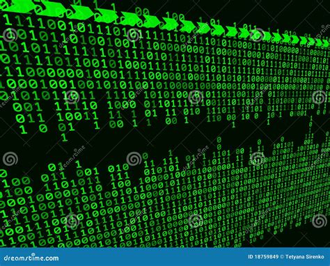 Abstract Matrix Background Stock Vector Illustration Of Computer