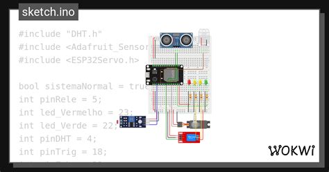 12 Sistema Estufa Hortalica Wokwi ESP32 STM32 Arduino Simulator