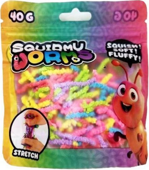 Johntoy Spiel Squirmy Worms 40g 1 Zufällige Farbe Aus 6 Varianten