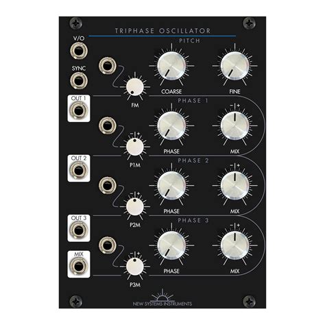 New Systems Instruments Triphase Oscillator Eurorack Module At Signal Sounds