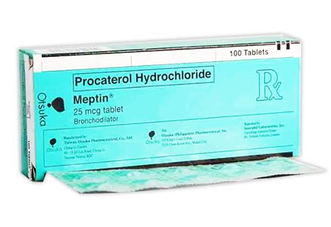 Procaterol Hcl 25 Mcg Meptin Tablet Online At Best Price Getmeds