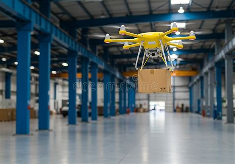 Drone Delivery System In A Modern Warehouse Efficient And Innovative