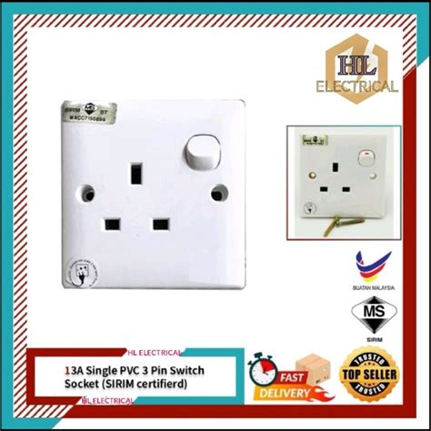 Sirim Approved 13a Wall Switch Socket Sirim Approved 13a Switch Socket Plug Socket Shopee