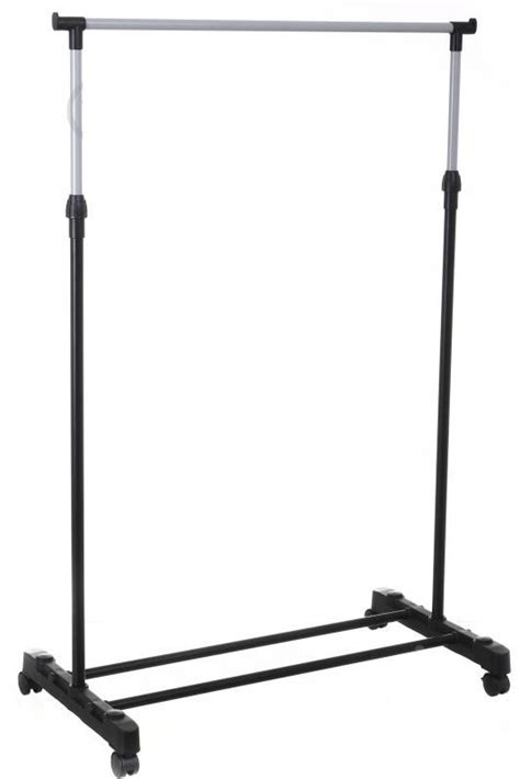 Тримач для одягу 800x420x950 1650 мм одинарний пересувний на колесах чорний фото відгуки
