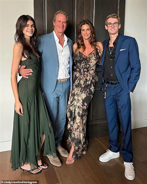Cindy Crawford Looks Lovely In Floral Gown As She Joins Rande Gerber