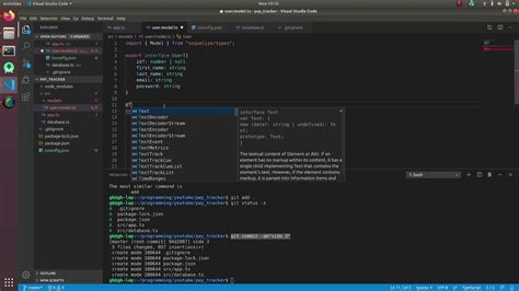 4 Typescript Sequelize Express Making A User Model Pay Tracker App English Youtube