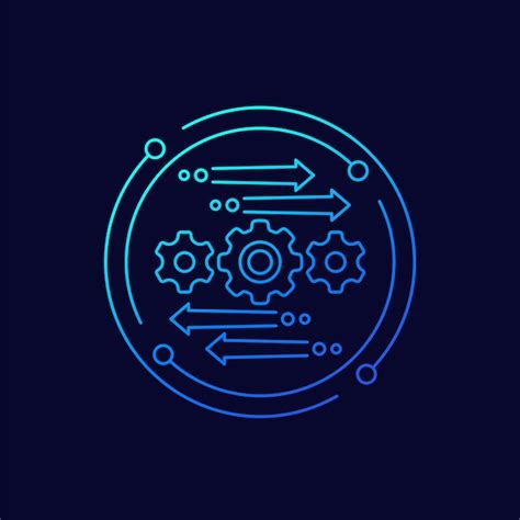 Premium Vector Automation And Optimization Process Icon Linear Design