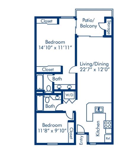 1 And 2 Bedroom Apartments Floor Plans For Rent Costa Mesa Newly