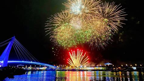 2022925 淡水漁人碼頭煙火秀 閉幕場 Tamsui Fishermans Wharf Fireworks Youtube