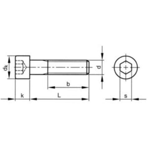M4 X 16mm Hexagon Socket Head Cap Screw Stainless Steel Bosch