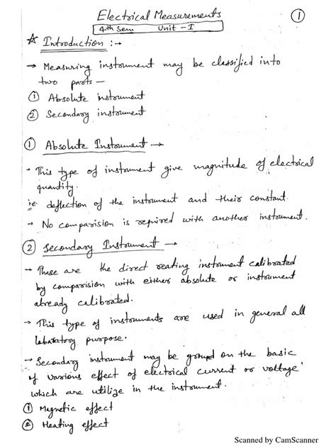 Measurement Unit 1a With Numerical Pdf