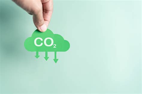 Hand Holding Global Earth Decrease Co2 Or Carbon Dioxide Emission Carbon Footprint And Carbon