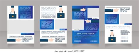 Candidate Engagement Methods Blank Brochure Layout Stock Vector Royalty Free 2405014013