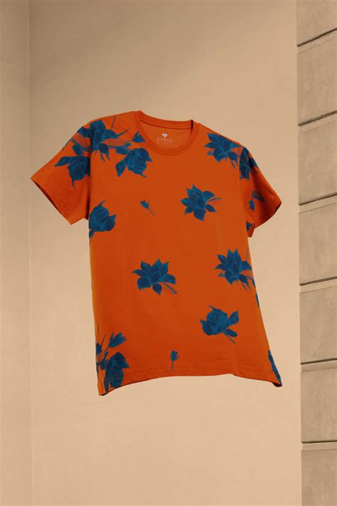 Lily Pattern Ginkgo T Shirt Bold And Sustainable