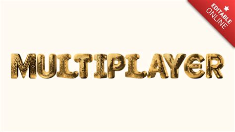 Multiplayer Gold Disco Ball Font Text Effect Generator