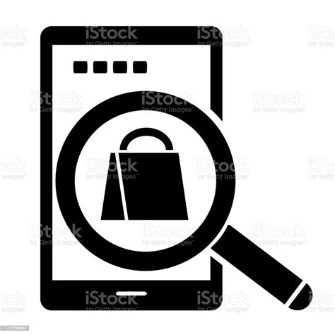 벡터 일러스트 레이 션 로고 아이콘 온라인 주문 배달 흰색 배경에 격리되어 있습니다 가방에 대한 스톡 벡터 아트 및 기타 이미지 Istock