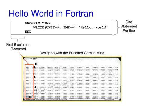 Ppt Imperative Programming The Case Of Fortran Powerpoint Presentation Id3300438