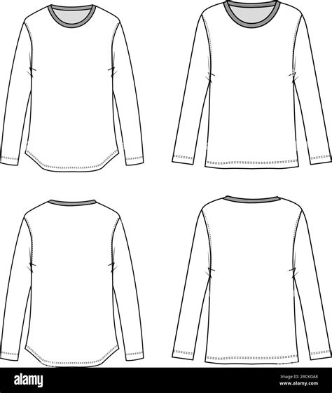 White Clothes Line Tops Stock Vector Images Alamy