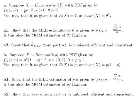 Solved In Each Of The Example Below Assume You Have A Chegg