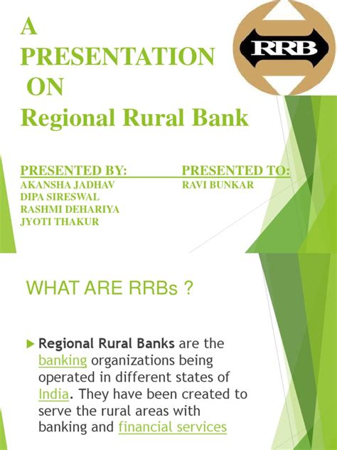 Overview Of Regional Rural Banks In India Pdf Banks Banking