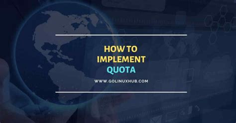 Step By Step Guide To Implementmodify Quota Soft And Hard Limit For User Addmodify Grace