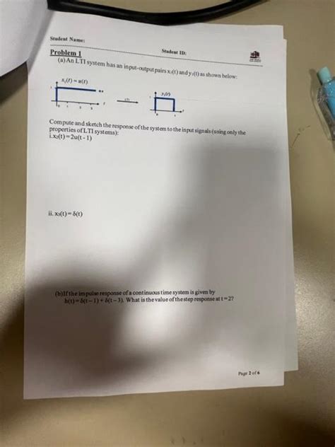 Solved Problem I A An LTI System Has An Input Outputnain Chegg Com