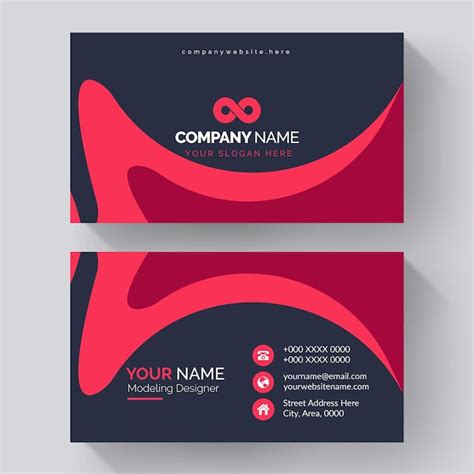 Premium Vector Edgy Geometric Profile Card Design