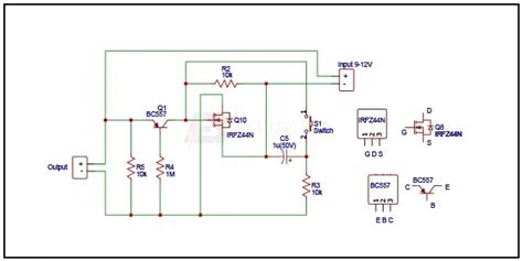 Single Push Button To ON And OFF Bulb Simple Single Push Button ON OFF Relay Circuit