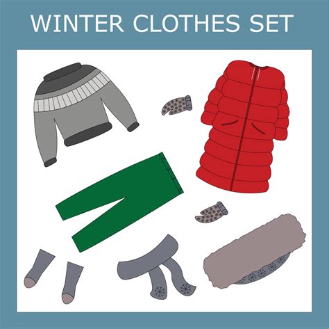 Un Conjunto De Ropa Para Una Niña Hermosa Para El Invierno 10171530
