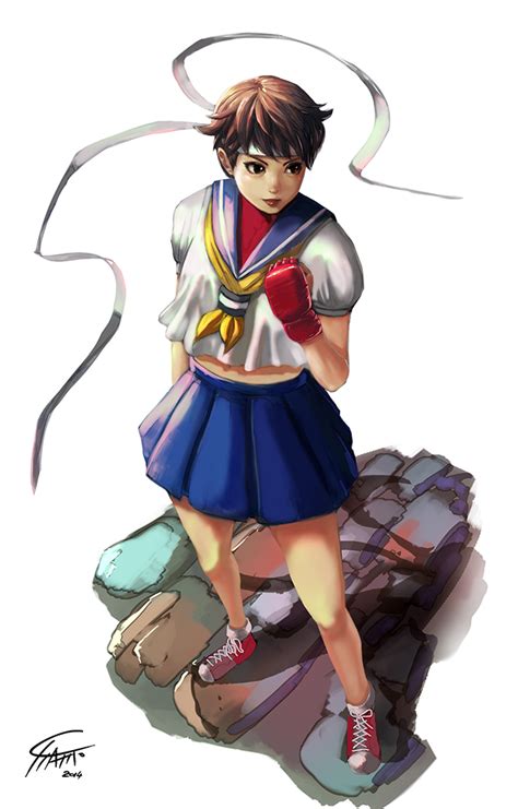 Kasugano Sakura Street Fighter Drawn By Ctiahao Danbooru
