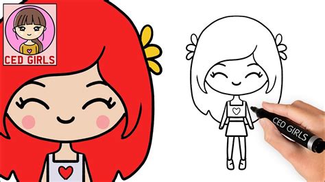How To Draw A Cute Girl 🥰🥰 Super Easy 25 Youtube