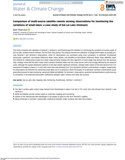 Pdf Comparison Of Multi Source Satellite Remote Sensing Observations For Monitoring The