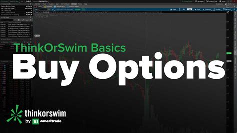 Thinkorswim Basics Tutorial How To Buy Options Youtube