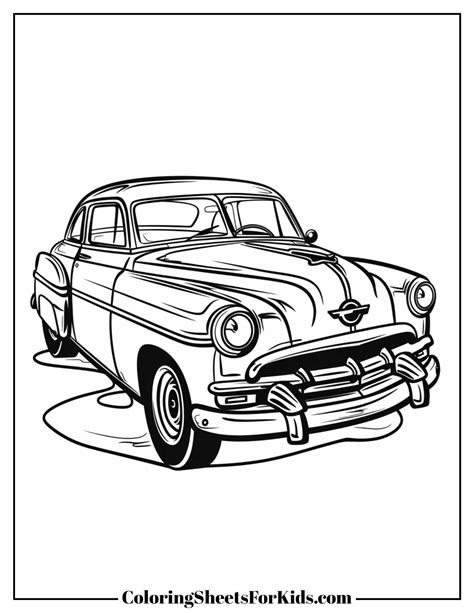 Free Vintage Car Coloring Pages