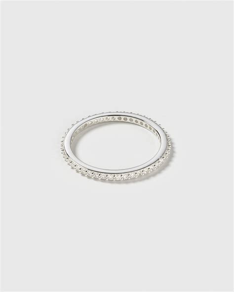 Tiny Sparkle Ring Silver Ring With Zirconias From Syster P